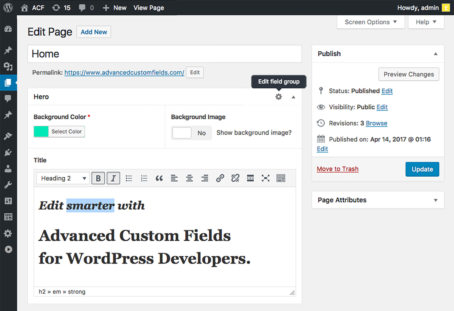 ACF Advanced Custom Fields Plugin For WordPress