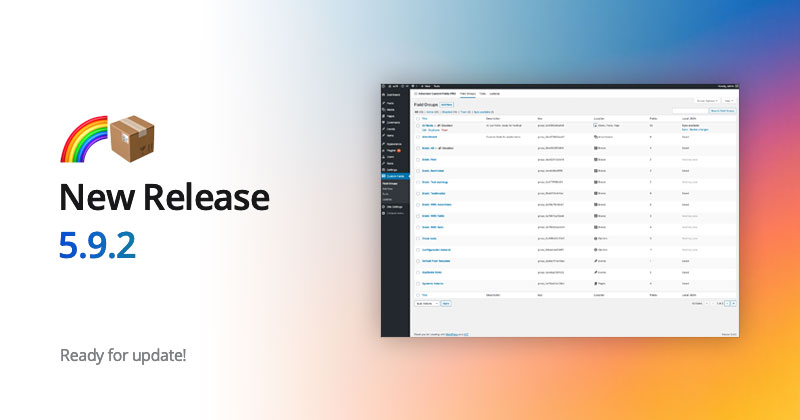 ACF | ACF 5.9.2 Release