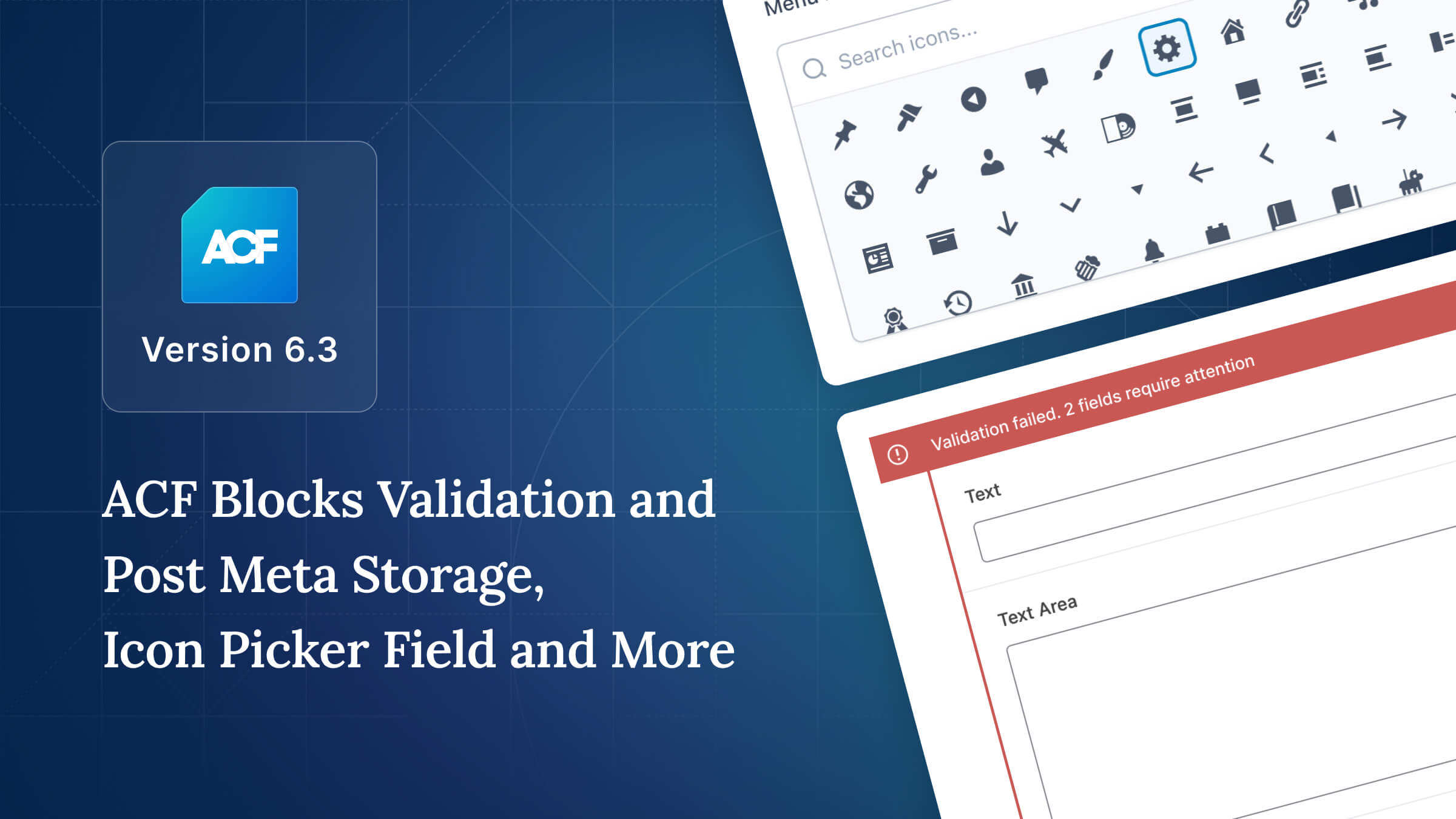 Acf Acf 6 3 Release Acf Blocks Validation And Post Meta Storage